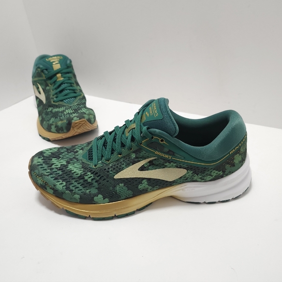 Brooks | Shoes | Brooks Launch 5 Mens Shoes Size 95 D Shamrock Clovers ...